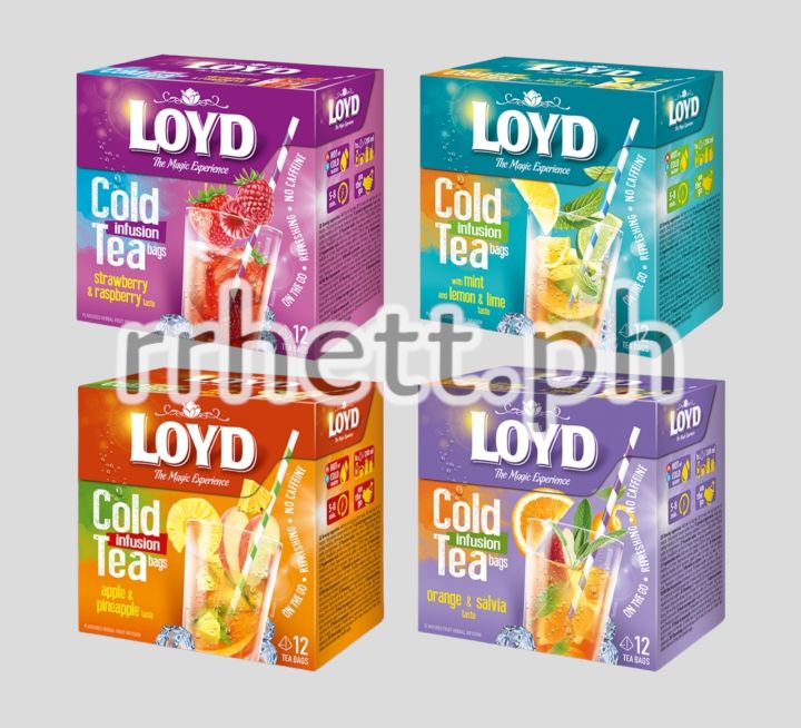 rrhett.ph LOYD COLD TEA INFUSION STRAWBERRY MINT TEABAGS REFRESHING ...