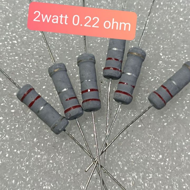 10buah Resistor 2watt 0 22 Ohm 2w 0 22ohm 2 Watt 0 22 Ohm 0 22 Ohm