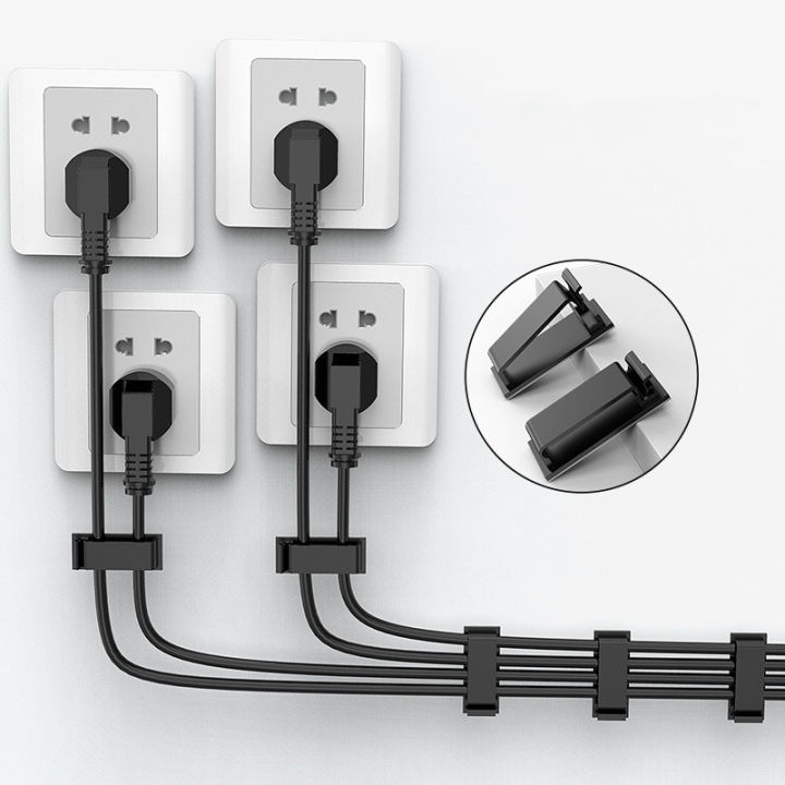 【Free Shipping】Self Adhesive Wire Organisers Fasteners Cable Management ...
