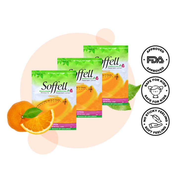 Soffell Mosquito Repellent Sachets - (3pcs) | Lazada PH