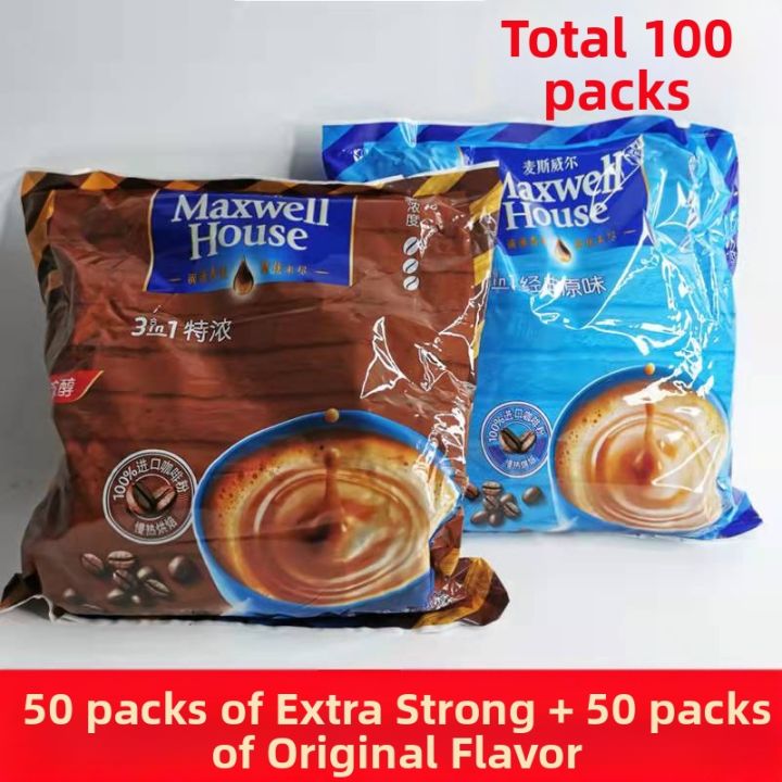 Maxwell House Instant Coffee Original/Triple Strength/Milk Flavor ...