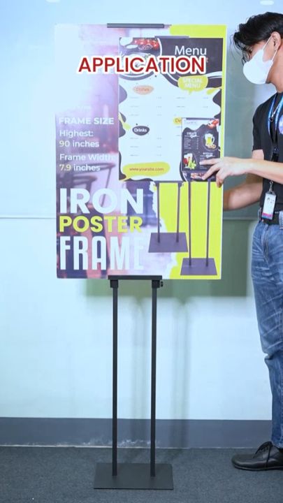 KGS Iron Poster Double sided Board Banner| Sign Holder for Poster ...