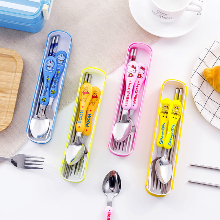 Sendok Anak Set Stainless Steel Bermotif Lucu | Lazada Indonesia