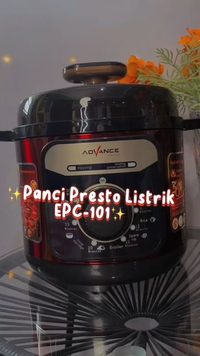 Advance EPC-101 Electric Pressure Cooker Digital Smart 4 Liter Multifungsi Panic Presto Listrik ...