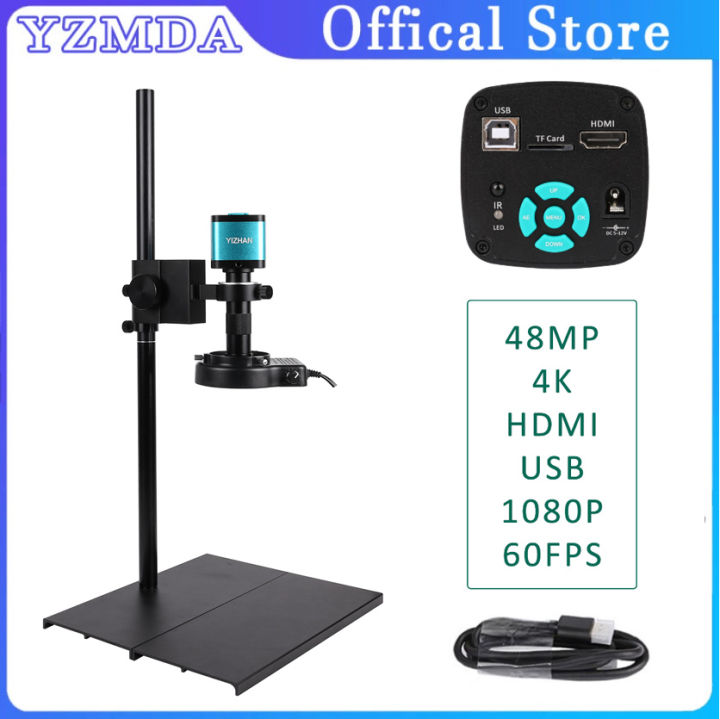 13/38/48MP 4K/2K Industrial Camera HDMI USB Microscope For Soldering ...