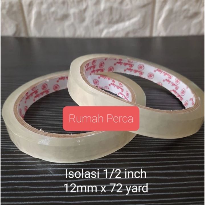Isolasi 1/2 inch (12mm x 72 yard) Selotip - Lakban | Lazada Indonesia