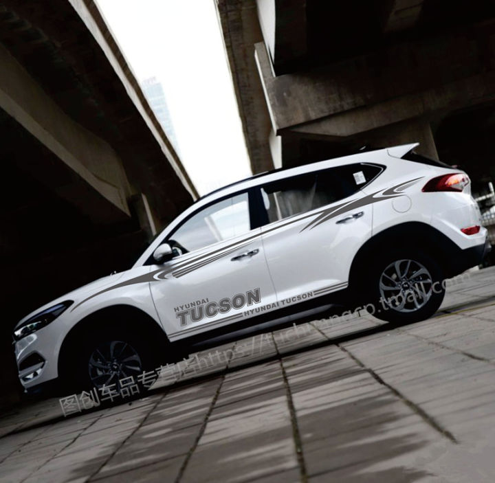 Hyundai the New Tucson Car Stickers Decals Car Body Beltline Stickers ...