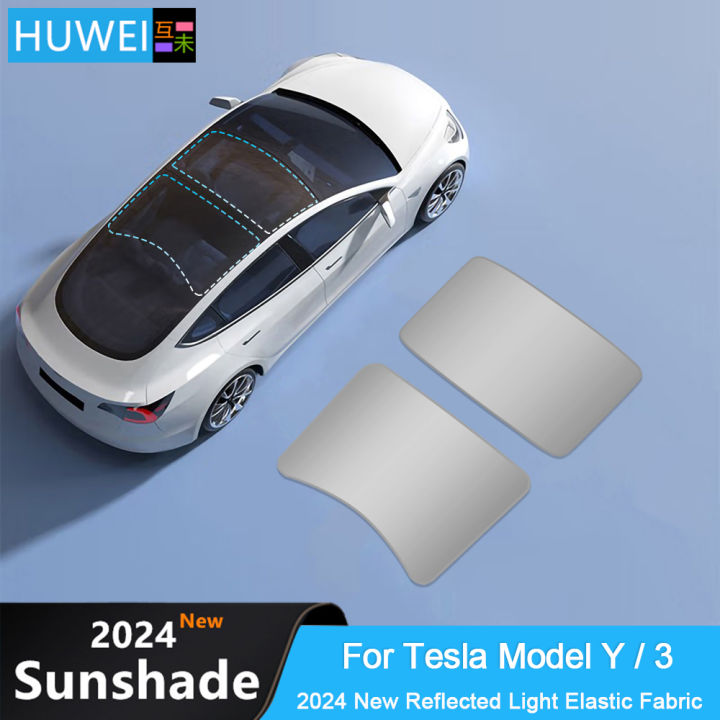 Sunshades For Tesla Model 3 Sunroof Highland 2024 Model Y 2021-23 Ice ...