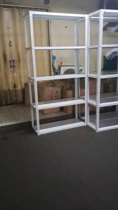 Rak Besi Siku lubang 30x100x200cm Lemari 5 susun Etalase toko/Rak ...