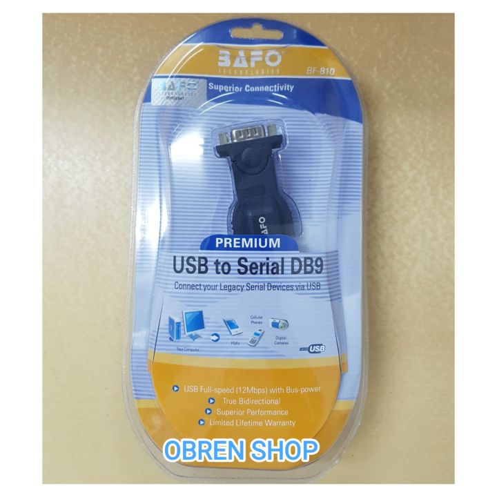 BAFO BF-810 KABEL USB TO SERIAL RS232 DB9 MALE | Lazada Indonesia