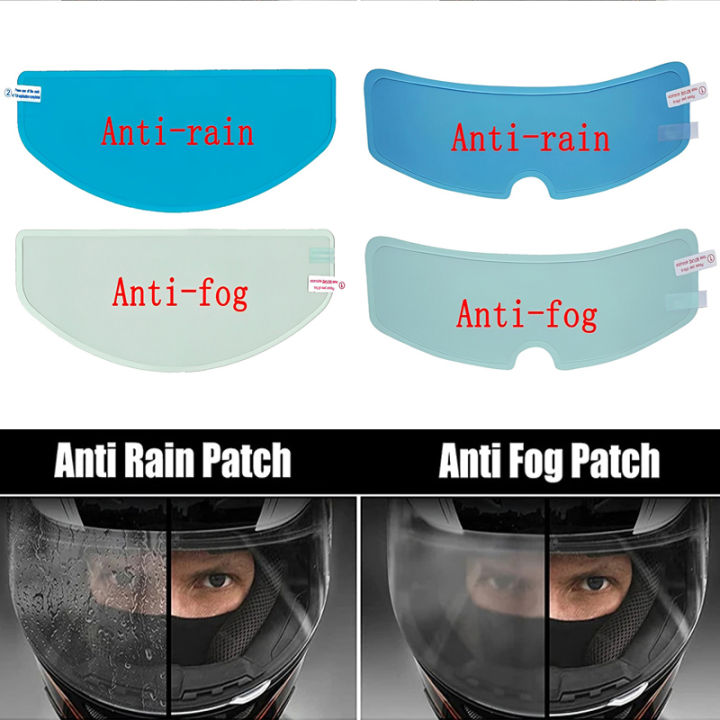 1-2Pcs Motorcycle Helmet Clear Rainproof/Anti-fog Film Helmet Lens ...