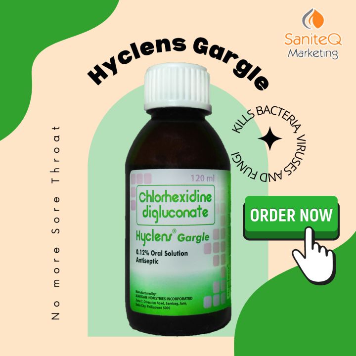Hyclens Gargle (0.12% Chlorhexidine) 120mL | Lazada PH