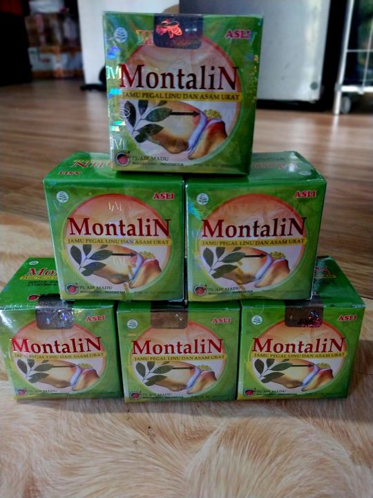 ORIGINAL MONTALIN HERBAL CAPSULE 10 PACK 40 CAPSULE (FOR GOUT,STRESS ...