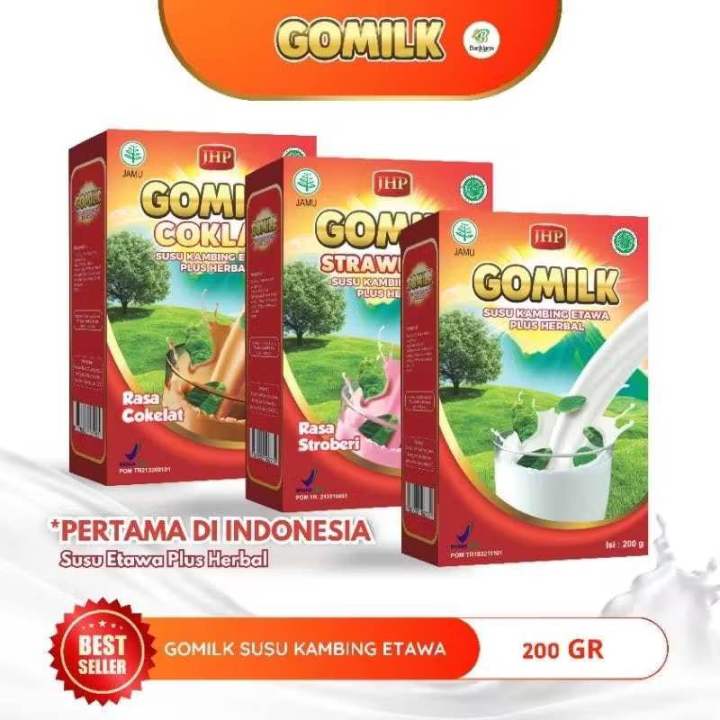 ( FREE GIFT ) GOMILK Susu Kambing Etawa Plus Herbal // Susu Kesehatan ...