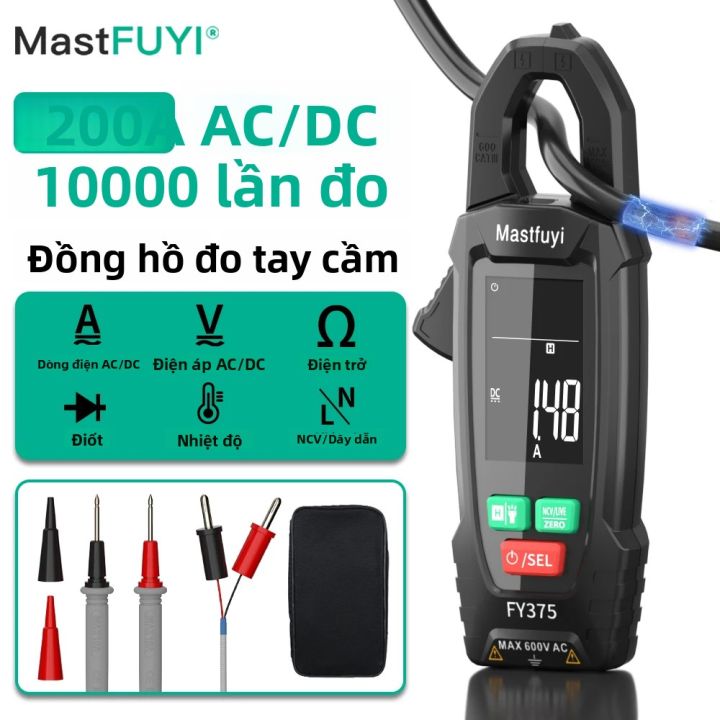 Kìm Đo Dòng Điện Xoay Chiều MASTFUYI 10000 Đếm, Ampe Kế Kỹ Thuật Số ...