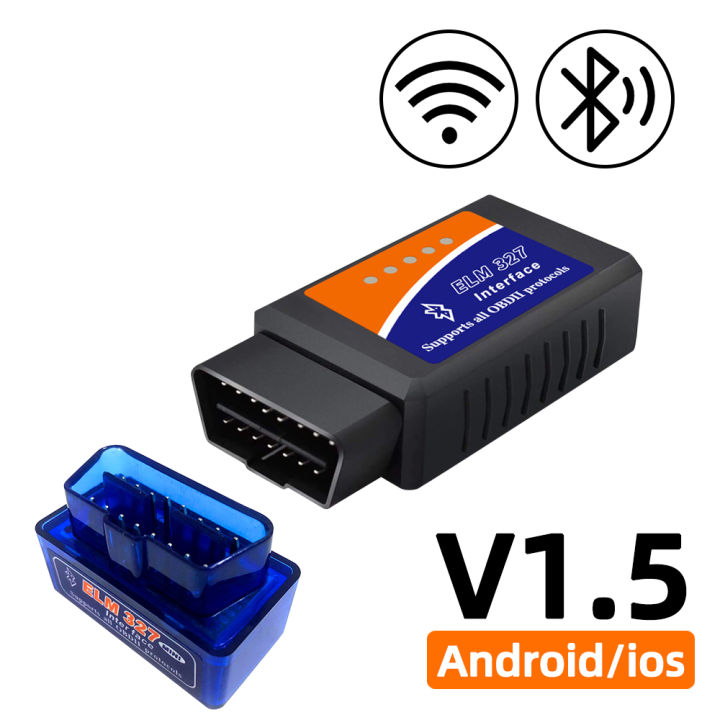 OBD2 Scanner ELM327 Car Diagnostic Detector Code Reader Tool V1.5 WIFI ...