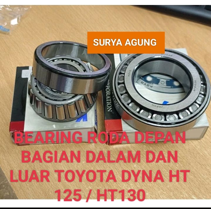 BEARING RODA DEPAN BAGIAN LUAR DAN DALAM MOBIL TOYOTA DYNA HT125 ...