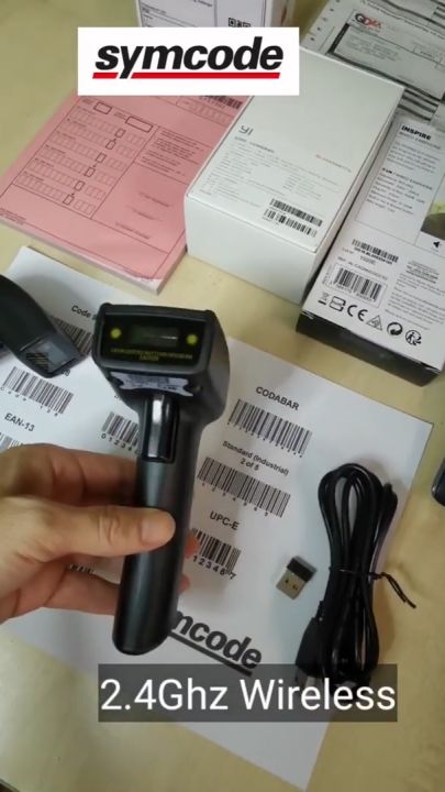 Symcode MJ1400 Bluetooth/ 2.4G Wireless/ USB Wired 1D 2D QR Code ...