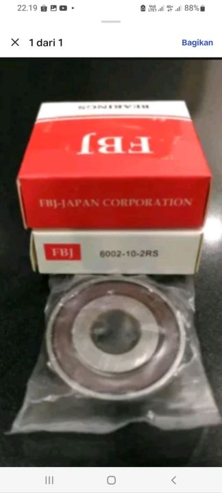 Ball bearing 6002 -10 2RS FBJ For CVT | Lazada Indonesia