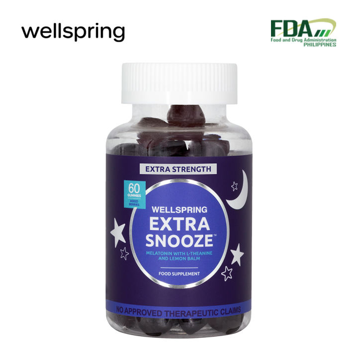 Wellspring Extra Snooze Extra Strength Melatonin Gummies for Sleep ...