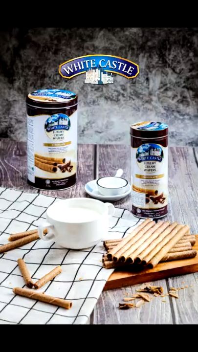 White Castle Luxury Cream Wafers 90g - Chocolate/ Vanilla/ Strawberry ...