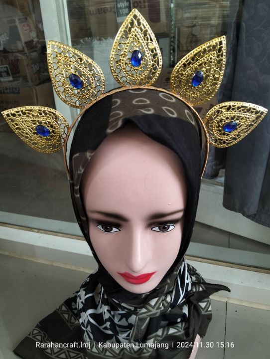 mahkota bando adat bando tari bando karnaval (style 13) | Lazada Indonesia