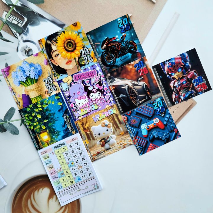 KALENDAR 2026 / KALENDAR MINI 2026 / 2026 CALENDAR / KALENDAR DOORGIFT ...