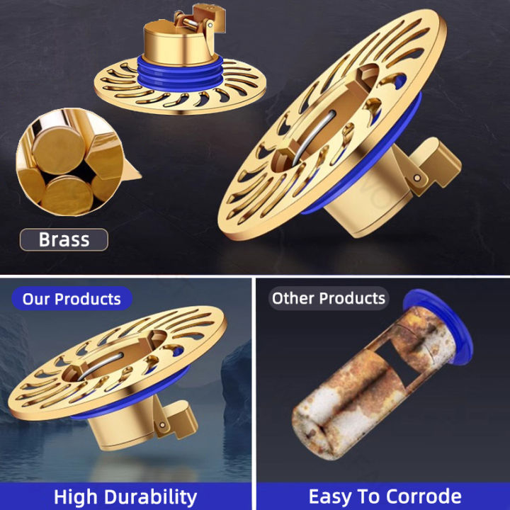 Bathroom Kitchen Drain Cover Anti-smell Odor Proof Floor Deodorant Core ...