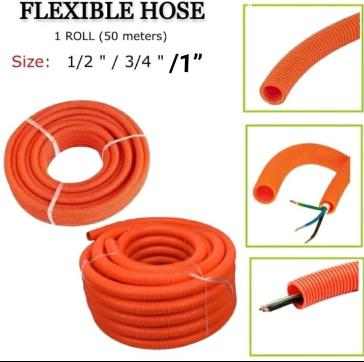 EOPPO ORANGE FLEXIBLE HOSE ELECTRICAL (1/2)(3/4)(1) | Lazada PH