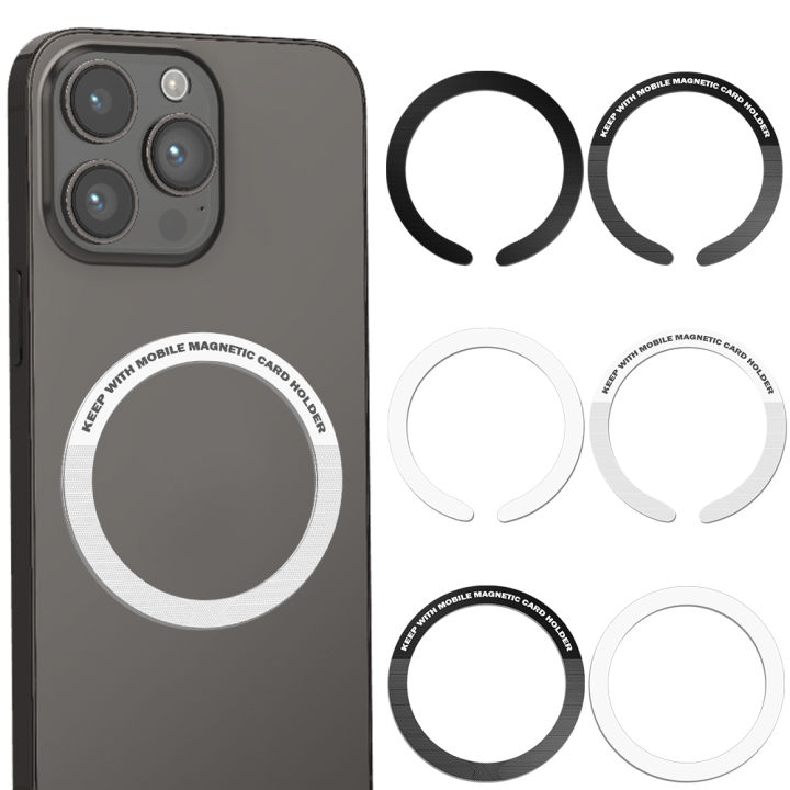 Magsafe Wireless Charging Sticker Magnetic Metal Plate Ring Compatible ...