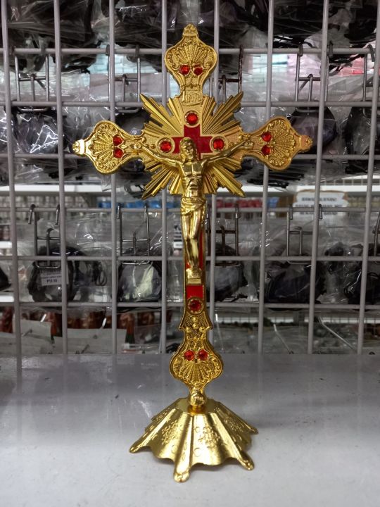 Standing Metallic Crucifix (7in.) - Religious Catholic Items | Lazada PH