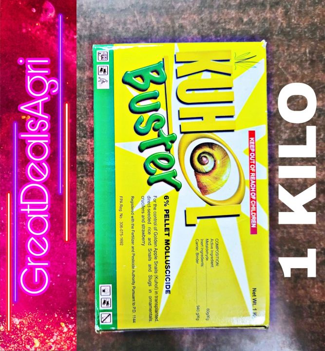 KUHOL BUSTER 6% PELLET MOLLUSCICIDE (1KG) BY ARIES RNE CHEMICAL CORP ...