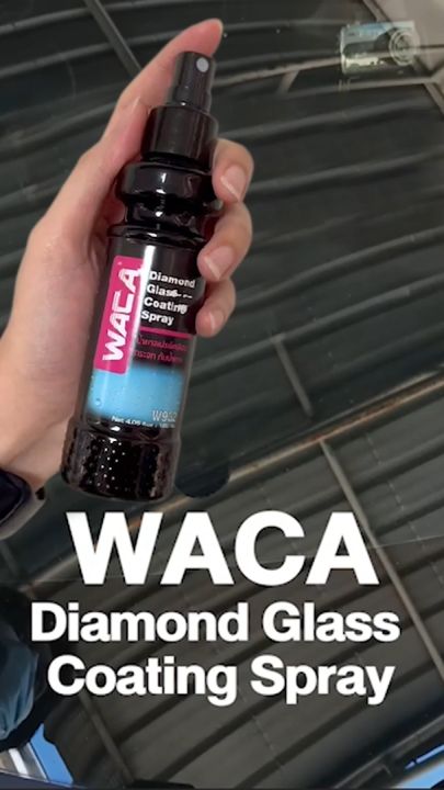 jc WACA น้ำยาเคลือบกระจก กันน้ำเกาะ สูตรเข้มข้น ติดทน 120 มล. (ฟรี!! ผ้าไมโครไฟเบอร์ 1 ผืน ...