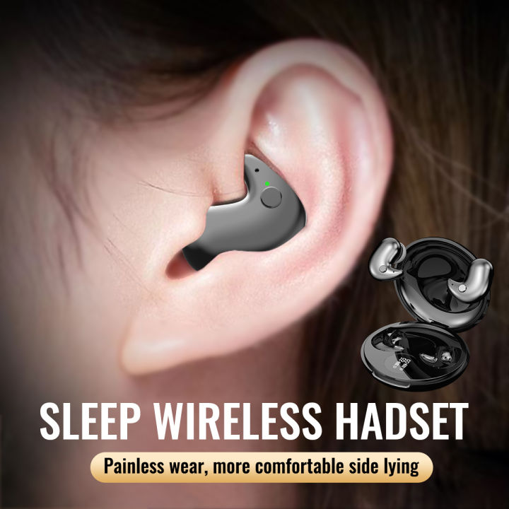 Sleep Invisible Earphone Mini Hidden Headphones In Ear IPX5 Waterproof ...