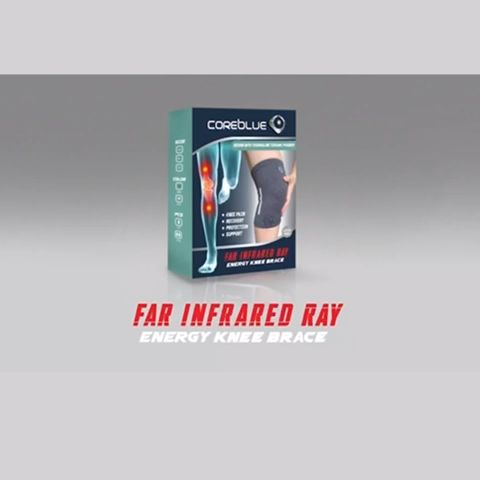 Coreblue Far Infrared Ray (FIR) Knee Support Tourmaline Knee Guard ...