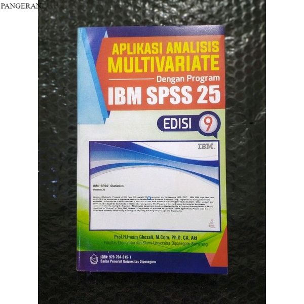 Aplikasi analisis multivariate imb spss 25 - Imam ghozali | Lazada Indonesia
