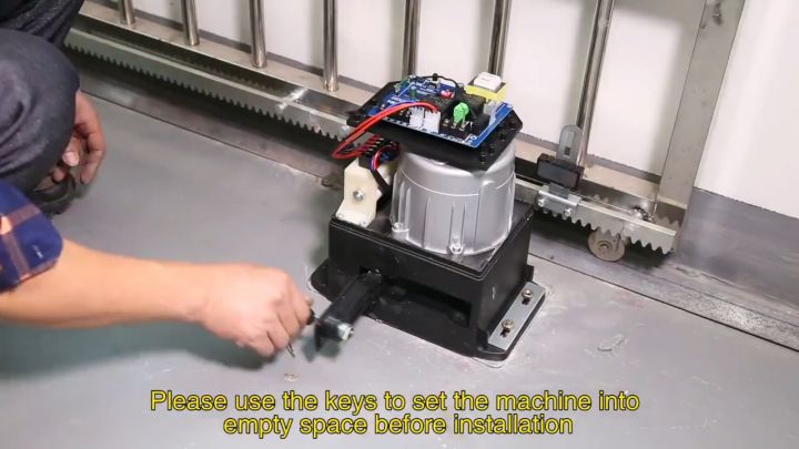 550W Electric Sliding Gate Opener Automatic Motor Remote Kit Heavy Duty ...