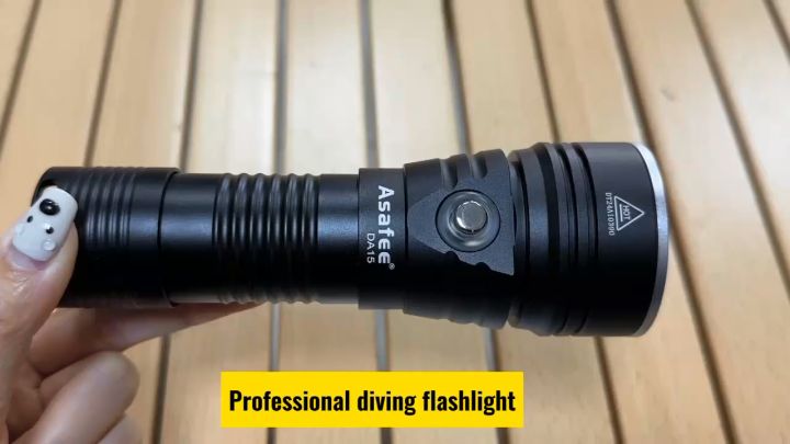 Asafee DA15 100M Underwater Scuba Lantern XHP70 2000LM Diving ...