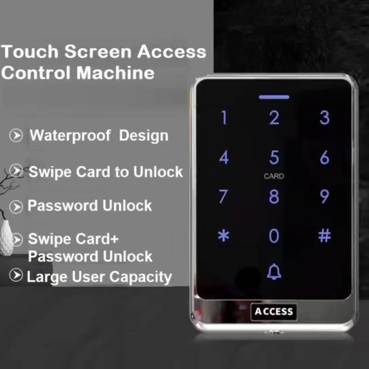Handheld IC Touch Card Swiping Machine Automatic Door Password Lock Card Swipe Machine Touch ...