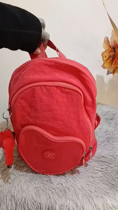 กระเป๋า Kipling Heart Backpack - Happy Red C | Lazada.co.th