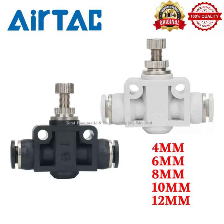 AirTAC PSA Series 4MM 6MM 8MM 10MM 12MM Speed Controller Flow Controller Pneumatic Push In ...