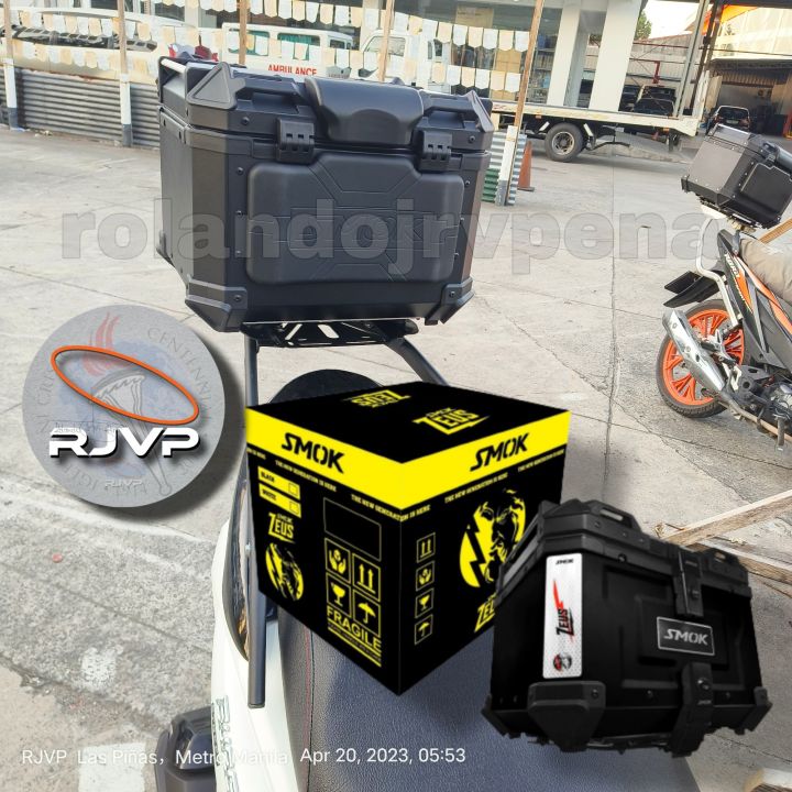 Smok Aluminum Top Box 45 Liters with Backrest | Lazada PH
