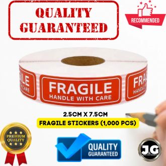 FRAGILE STICKERS 1000 PCS PER ROLL 500pcs per Roll 250pcs per Roll ...