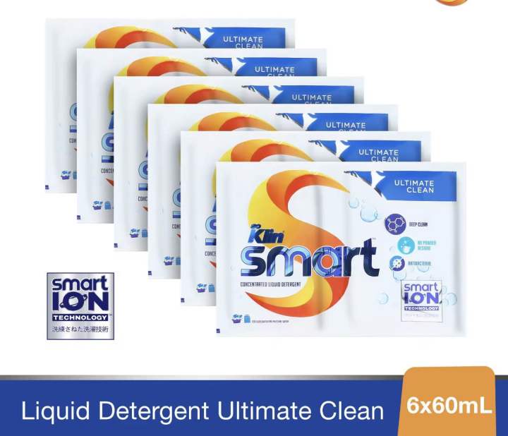 SMART LIQUID DETERGENT ultimate clea ( 6 twinpack sachets 60 ml | Lazada PH