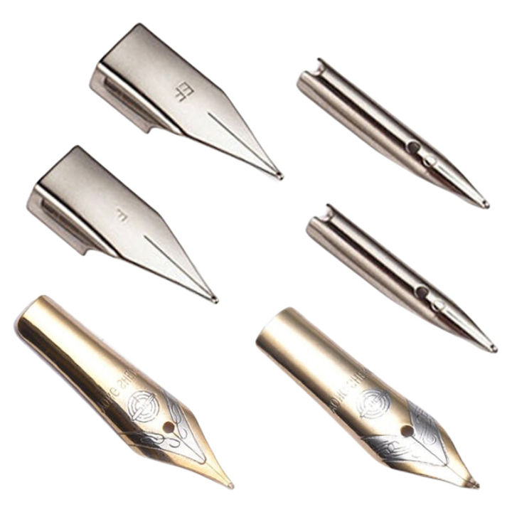 Universal Pen Nib Replacement Calligraphy Brush Tip Student Grade Metal ...
