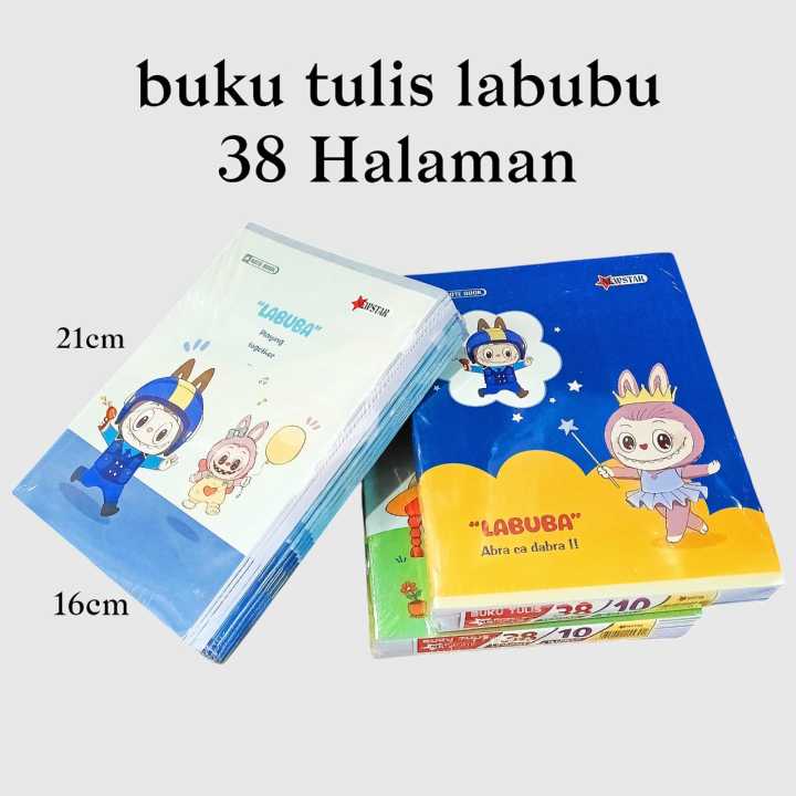 LABUBU Buku Tulis Sekolah Karakter LABUBU (38 Lembar 10 Buku) | Lazada ...