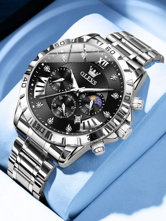 New 2025 Men's Automatic Mechanical Watch Waterproof Luminous Quartz ...