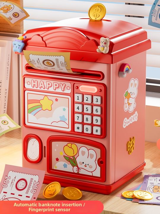 BABYSHOME | Lockable Piggy Bank Large Capacity Password Protected ...