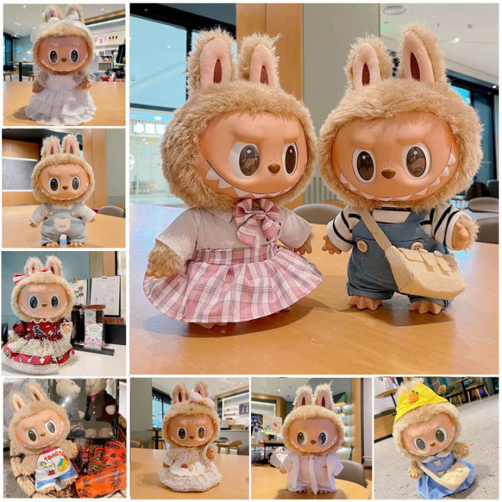 38Cm Labubu Vinyl Plush Doll Clothes Labubu Time to Chill Doll Clothes ...