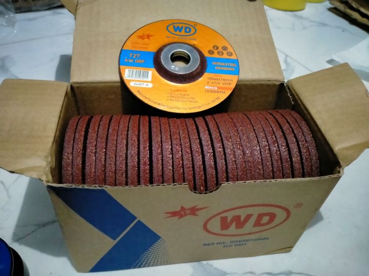 1box wd poles 25pcs batu Gerinda wd tebal 4 x 6 1dus isi 25pcs | Lazada ...